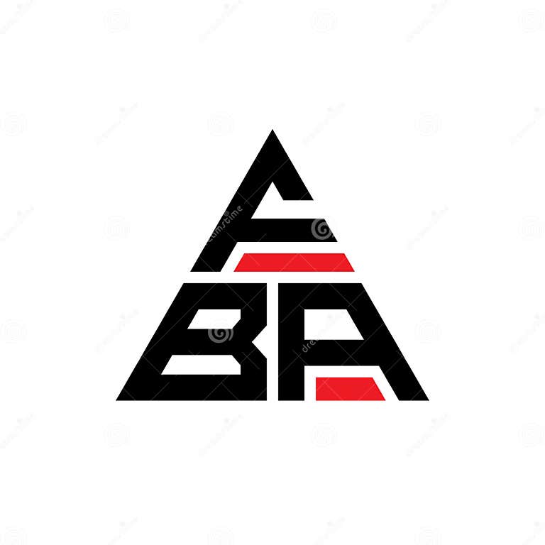 FBA Triangle Letter Logo Design with Triangle Shape. FBA Triangle Logo ...