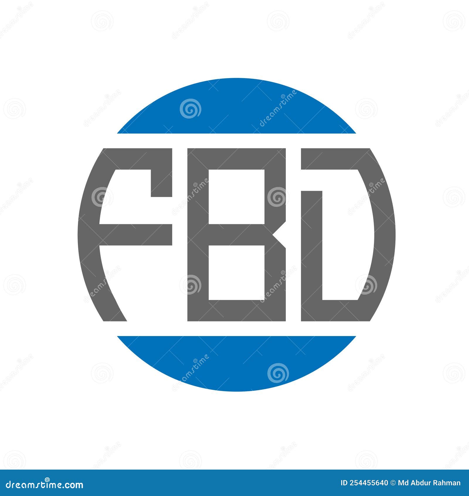 FBD Letter Logo Design on White Background. FBD Creative Initials ...