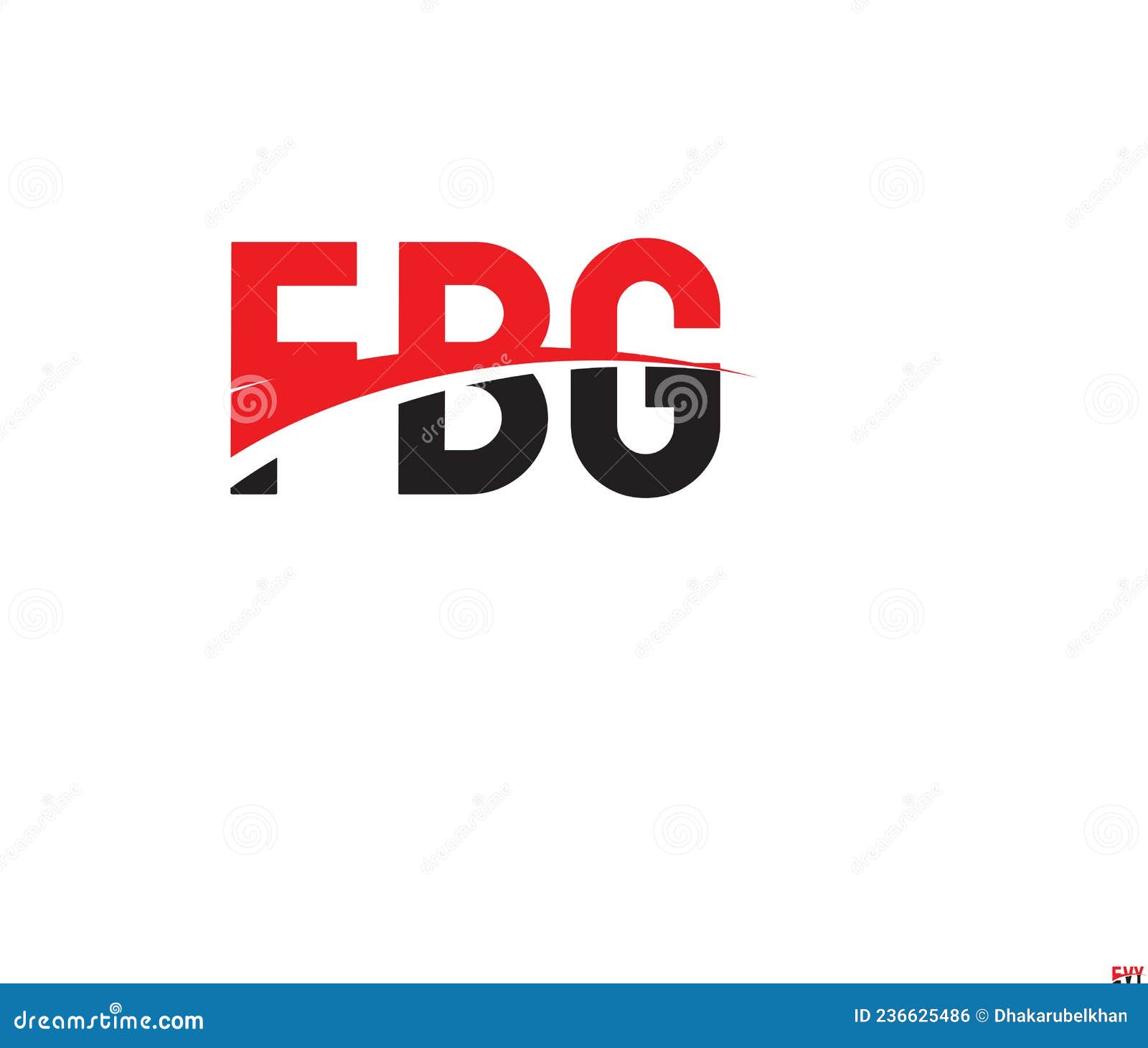 FBG Letter Initial Logo Design Vector Illustration Stock Vector ...