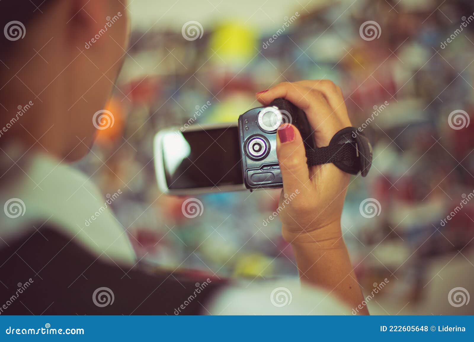 FBI Female Agent Using Camera. Stock Photo - Image of chief, crime ...