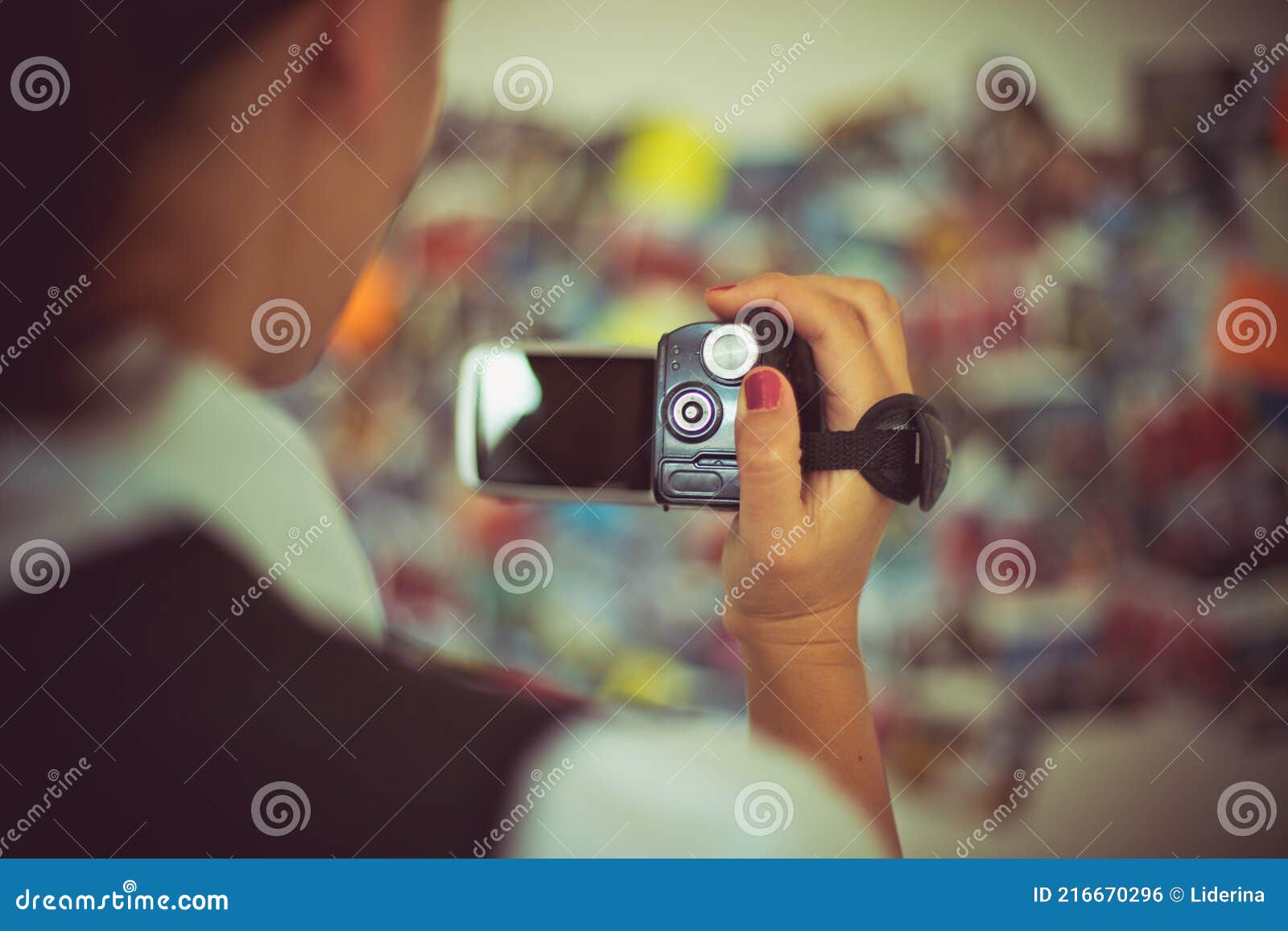 FBI Female Agent Using Camera. Stock Photo - Image of adult, forensic ...