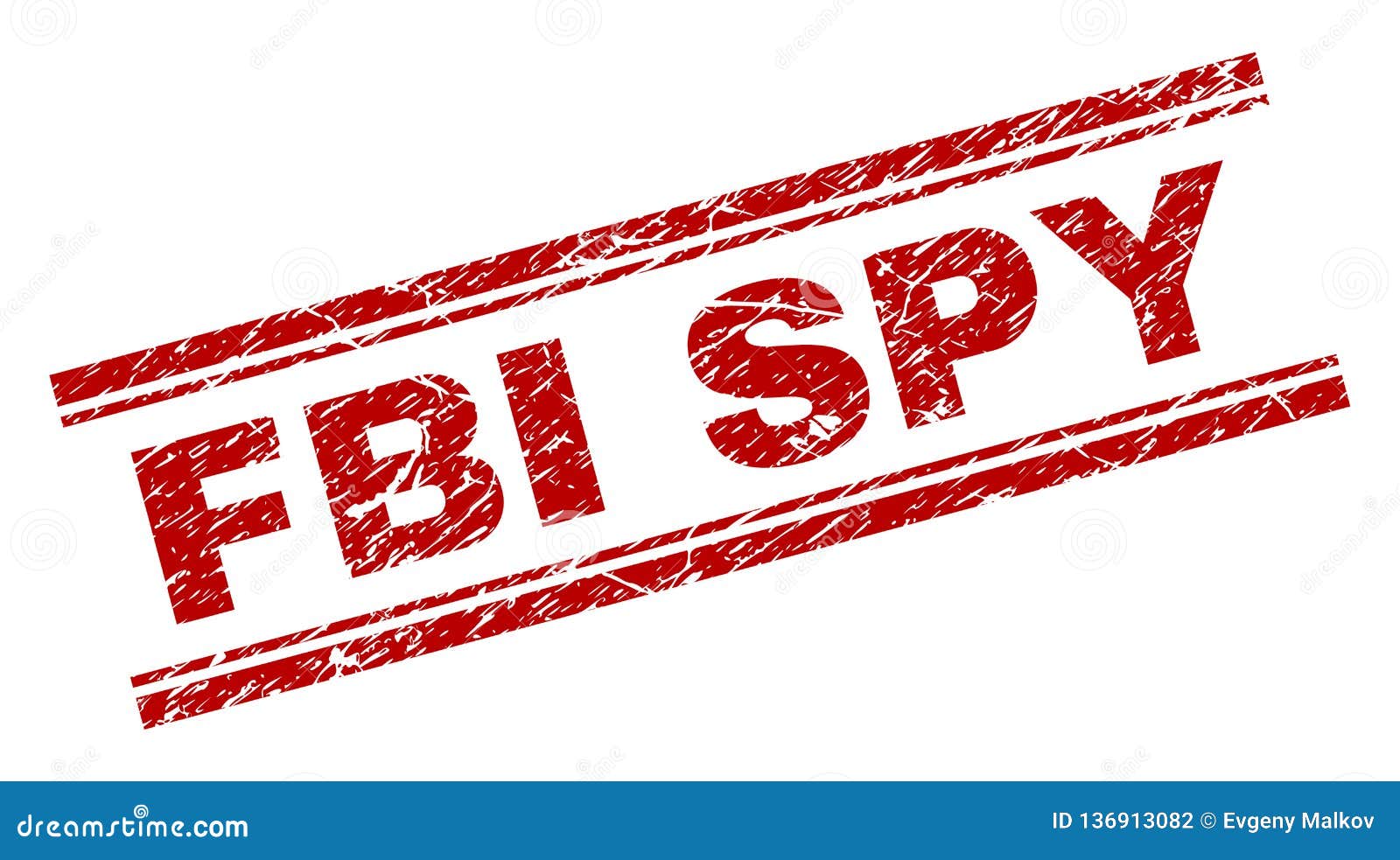Scratched Textured FBI SPY Stamp Seal Stock Vector - Illustration of ...