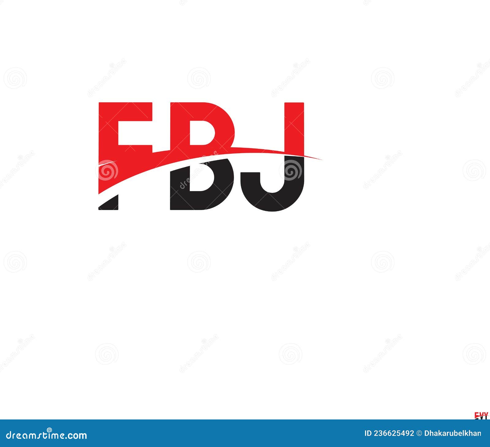 FBJ Letter Initial Logo Design Vector Illustration Stock Vector ...