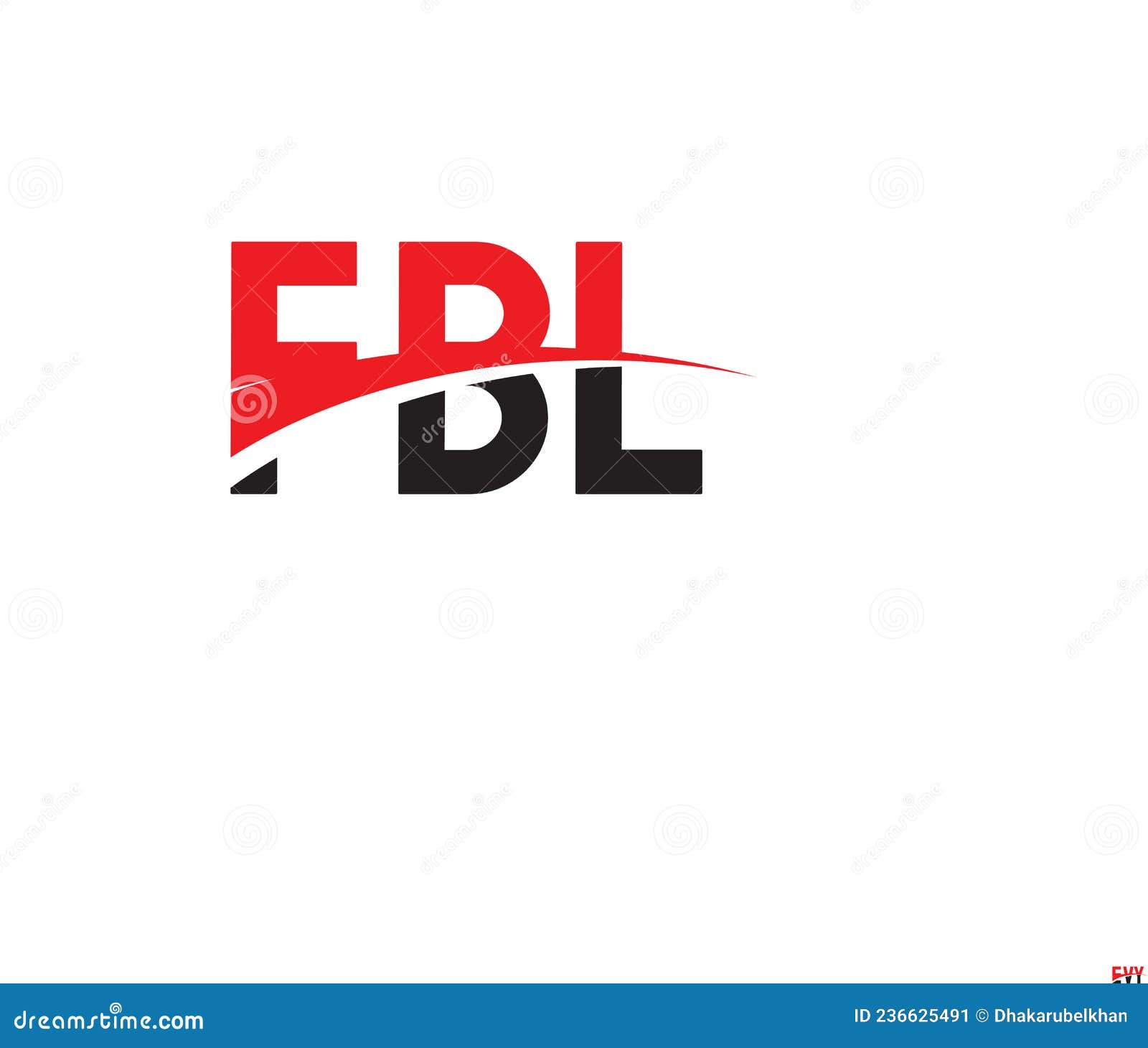 FBL Letter Initial Logo Design Vector Illustration Stock Vector ...