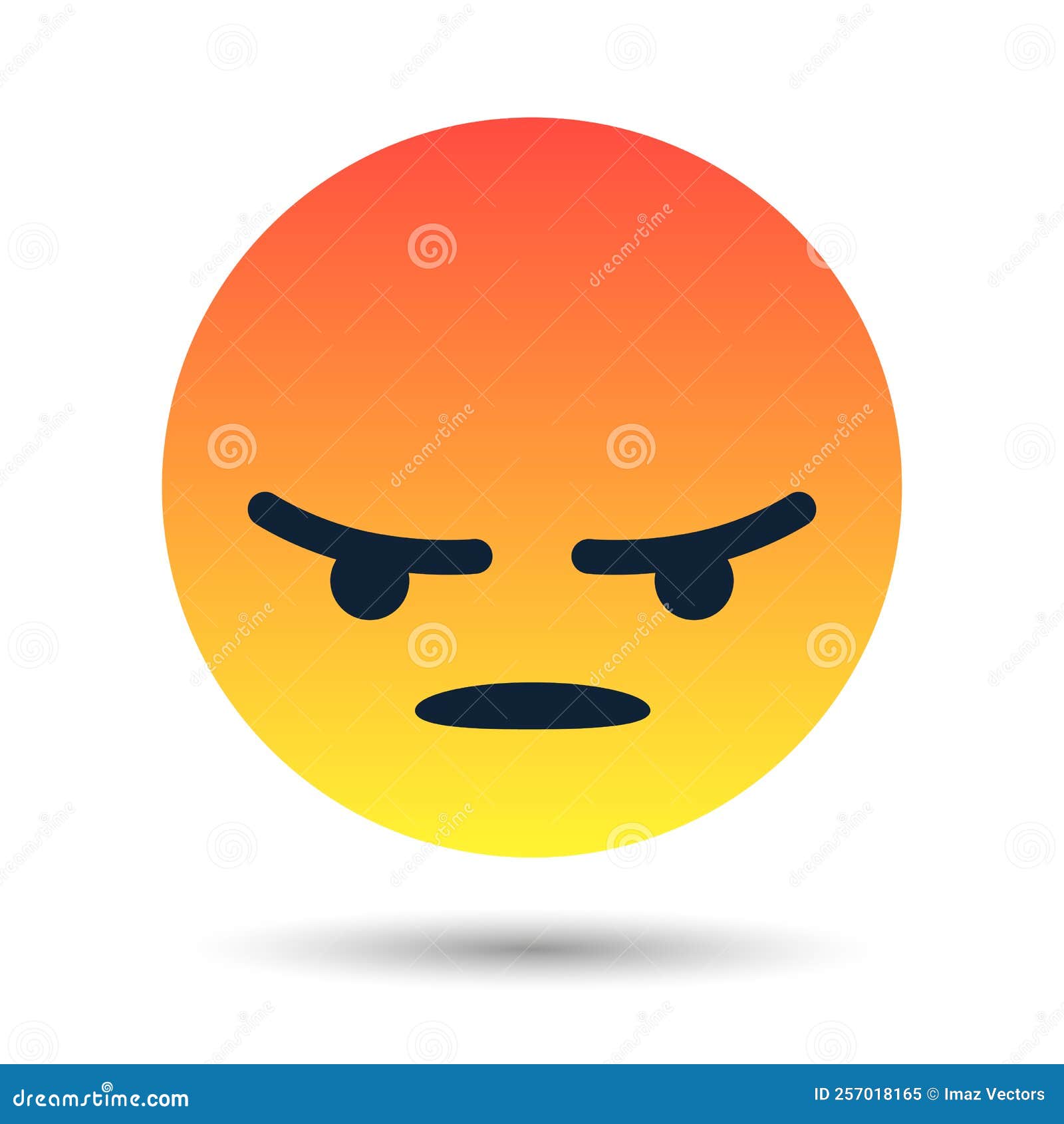 Popular Angry Emoji Icon Reacts Design Stock Vector - Illustration of ...
