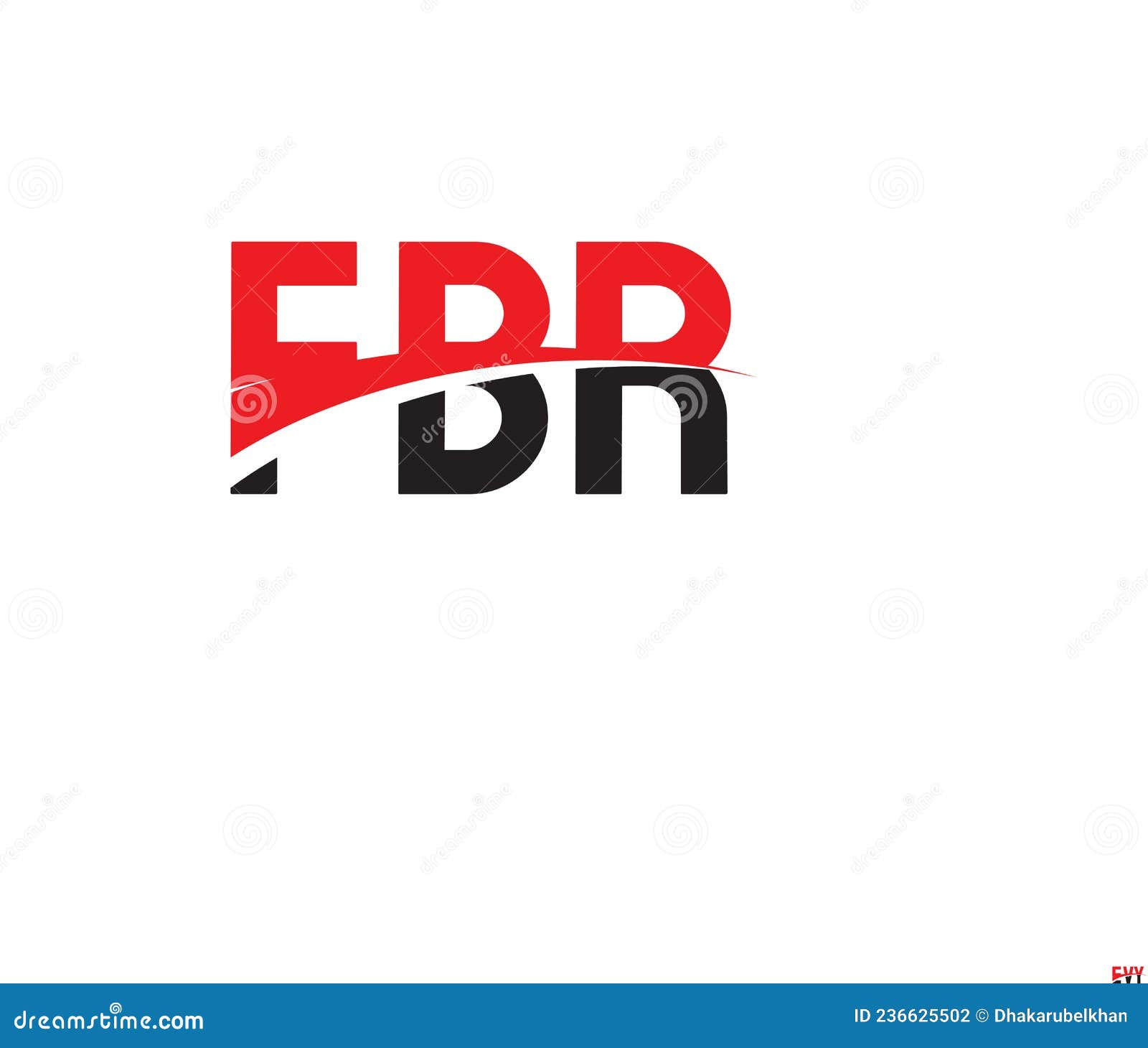FBR Letter Initial Logo Design Vector Illustration Stock Vector ...
