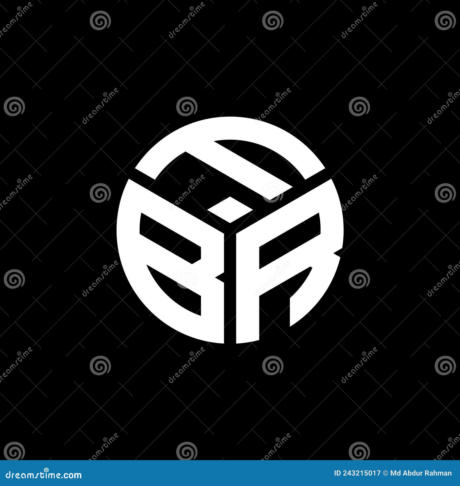 FBR Letter Logo Design on Black Background. FBR Creative Initials ...