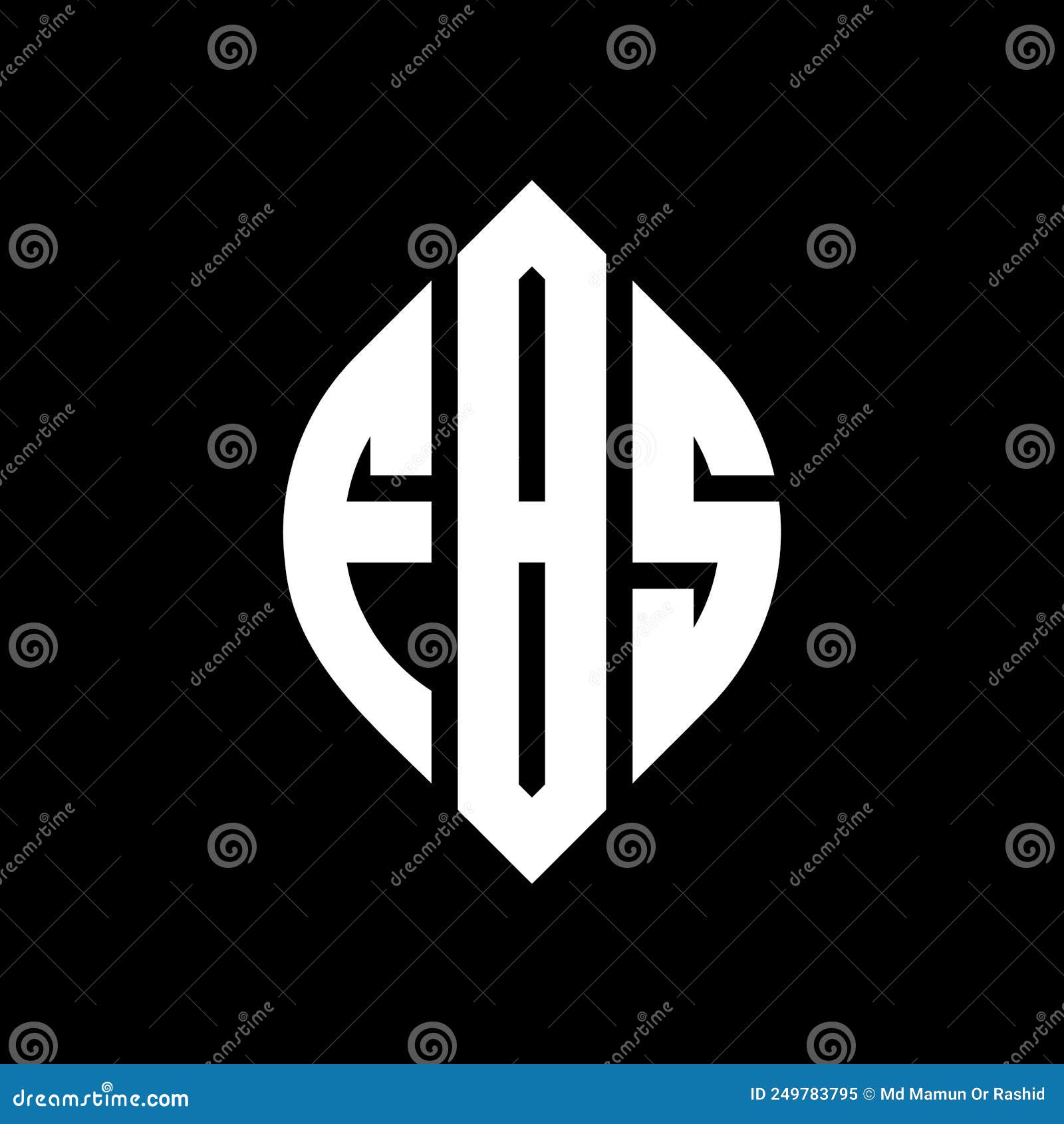 FBS Circle Letter Logo Design with Circle and Ellipse Shape. FBS ...