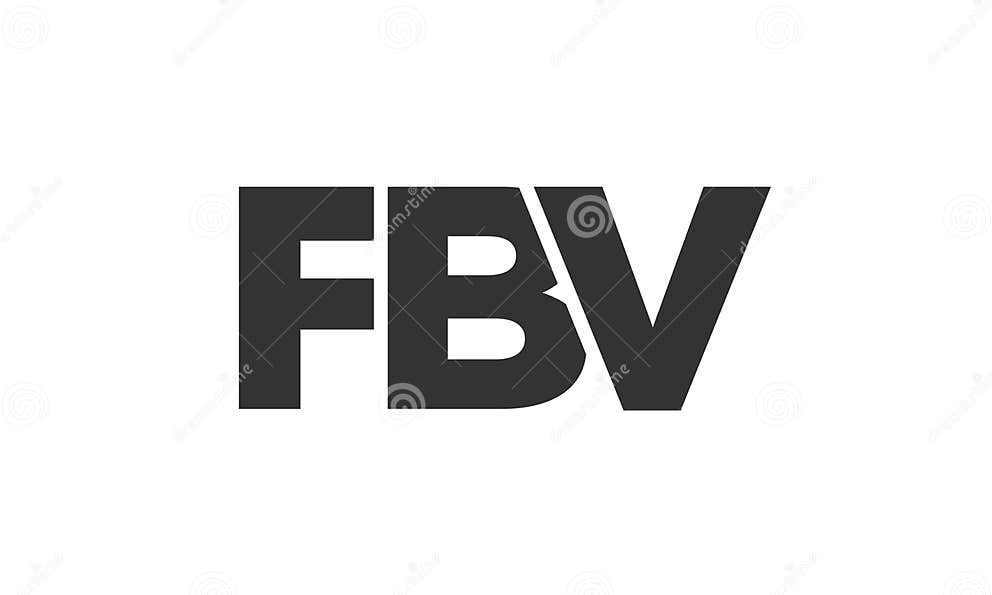 FBV Logo Design Template with Strong and Modern Bold Text. Initial ...