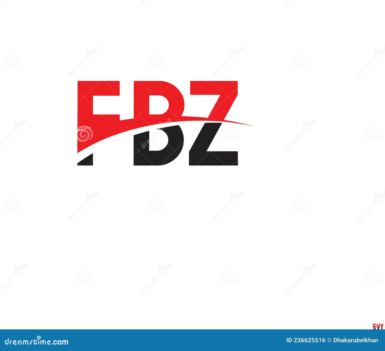 FBZ Letter Initial Logo Design Vector Illustration Stock Vector ...