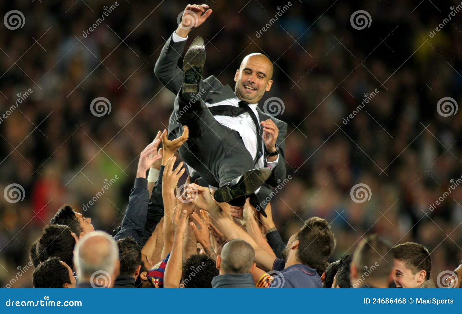 FC Barcelona Coach Guardiola Editorial Stock Photo - Image of guardiola ...
