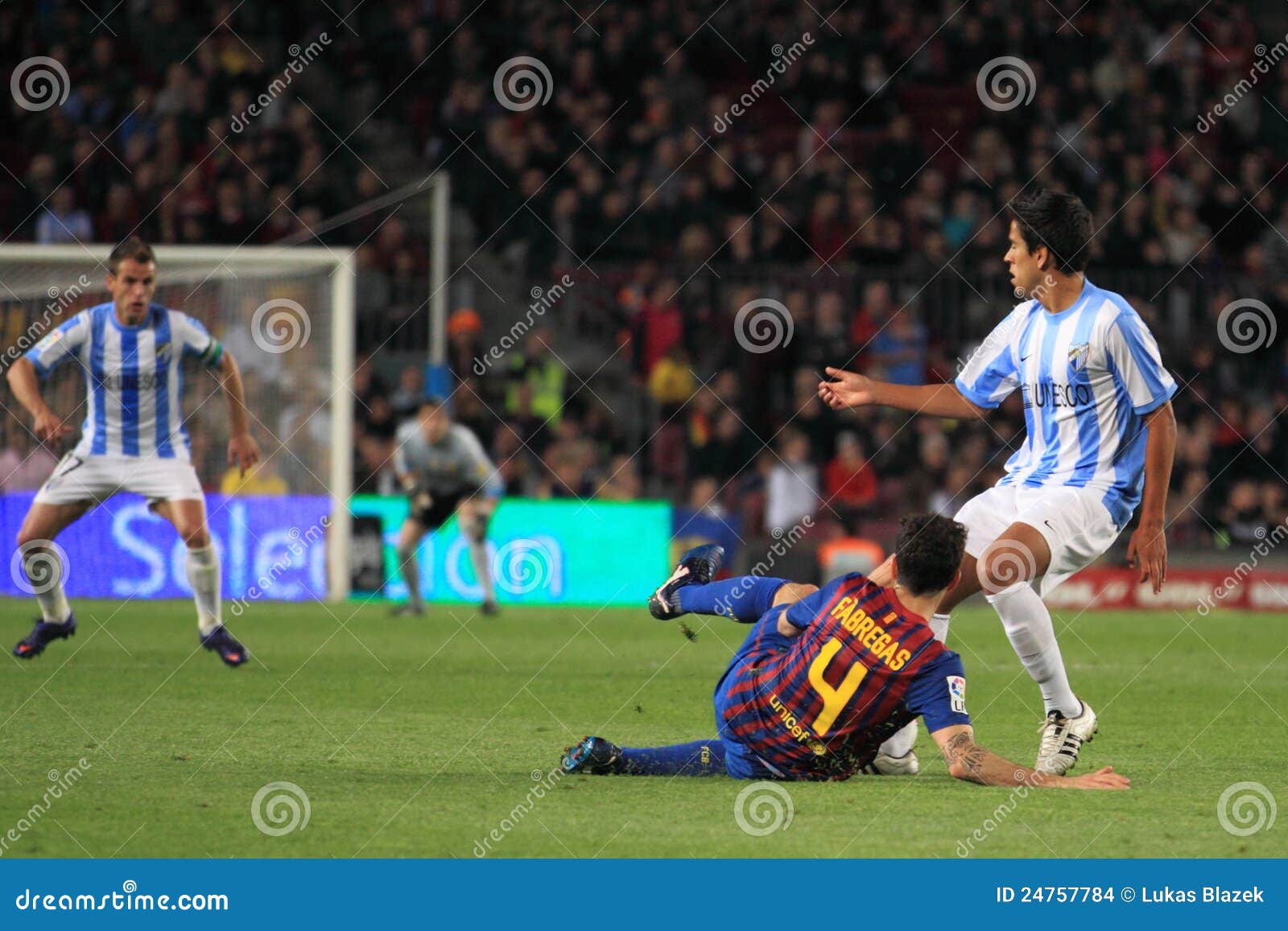 FC Barcelona - Tackling Cesc Fabregas Editorial Stock Image - Image of ...