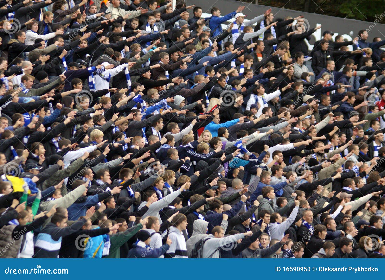 FC Dynamo Kiev Team Supporters Editorial Image - Image of hands ...
