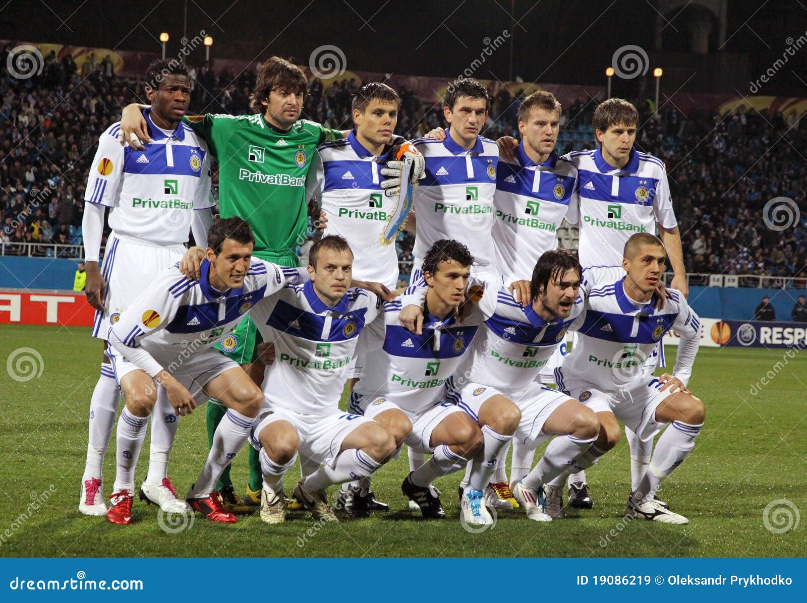 FC Dynamo Kyiv Team Pose for a Group Photo Editorial Stock Image ...