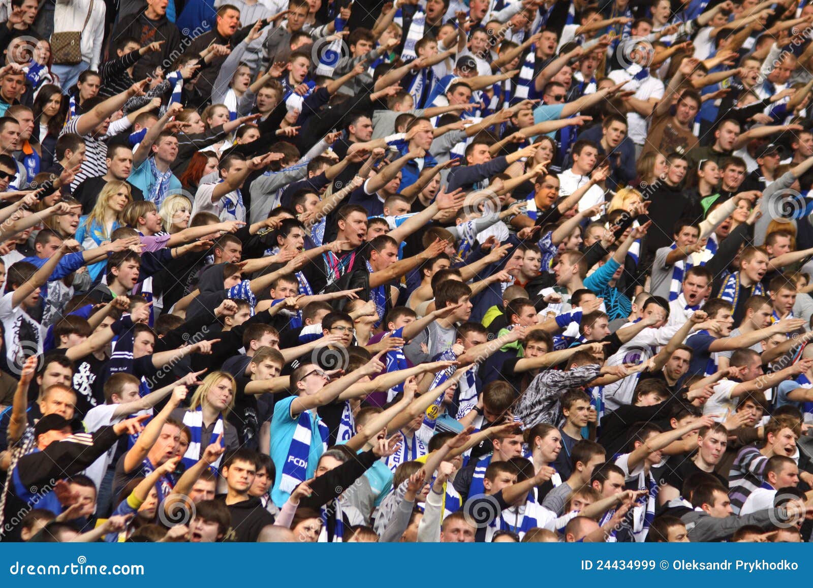 FC Dynamo Kyiv Team Supporters Show Their Support Editorial Stock Image ...