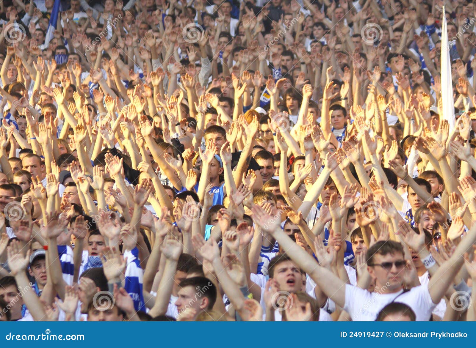 FC Dynamo Kyiv Team Supporters Show Their Support Editorial Photography ...