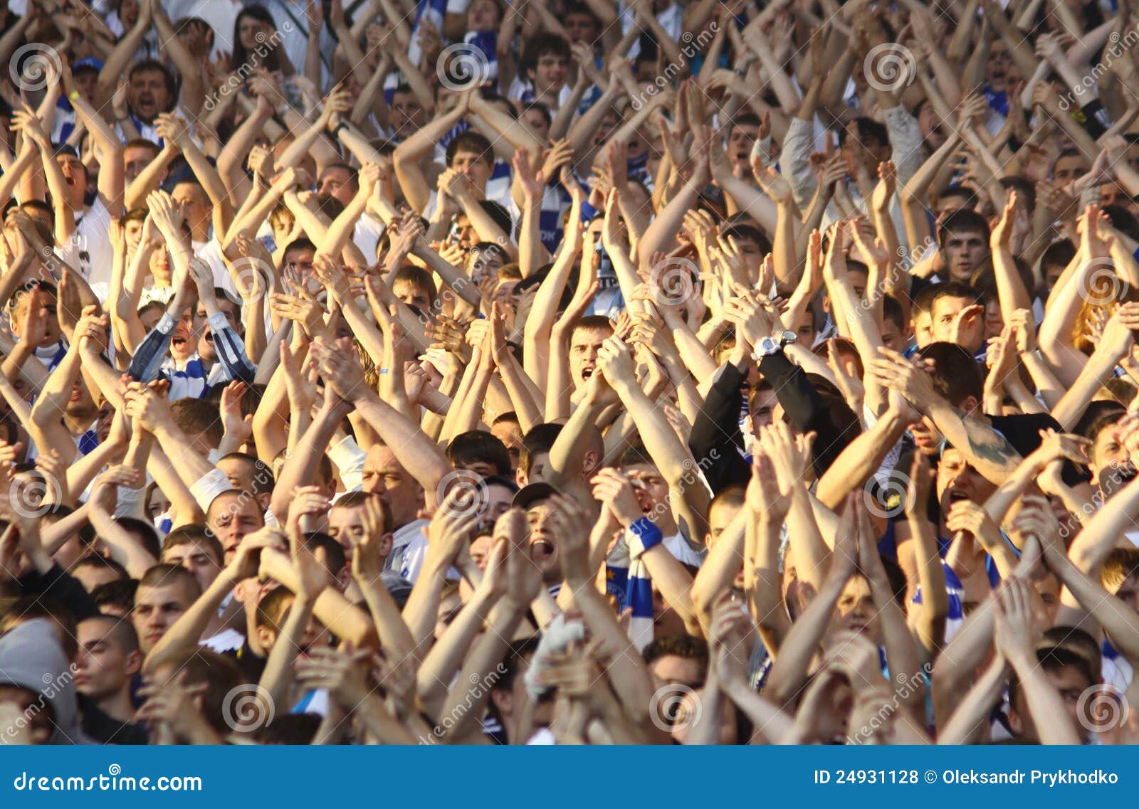 FC Dynamo Kyiv Team Supporters Show Their Support Editorial Stock Photo ...