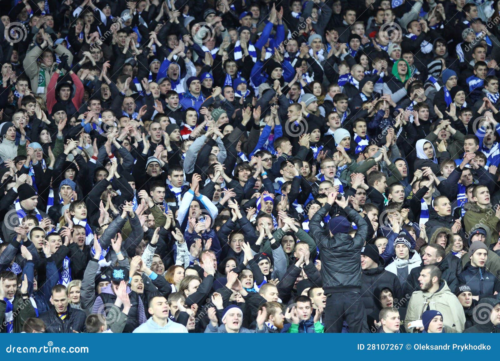 FC Dynamo Kyiv Team Supporters Show Their Support Editorial Photography ...