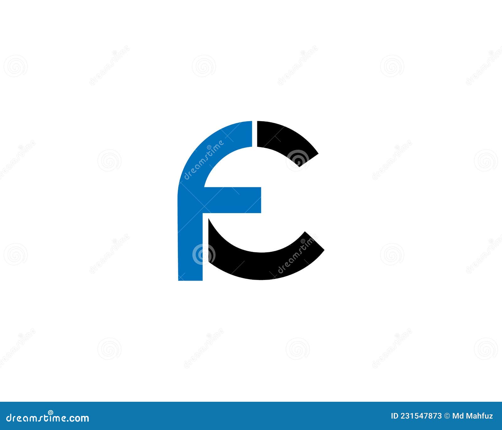 FC Letter Logo Design Creative Stock Vector - Illustration of sign ...