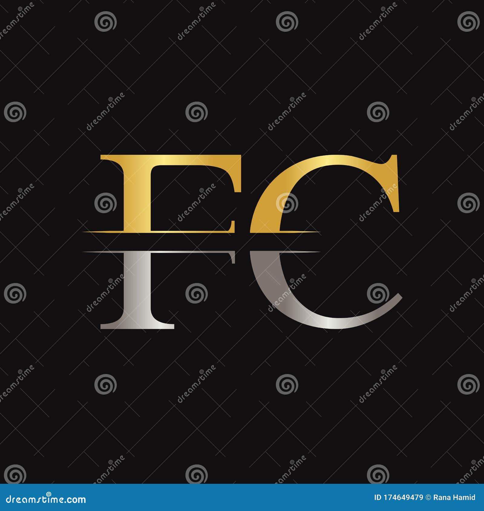 FC Letter Type Logo Design Vector Template. Abstract Letter FC Logo ...