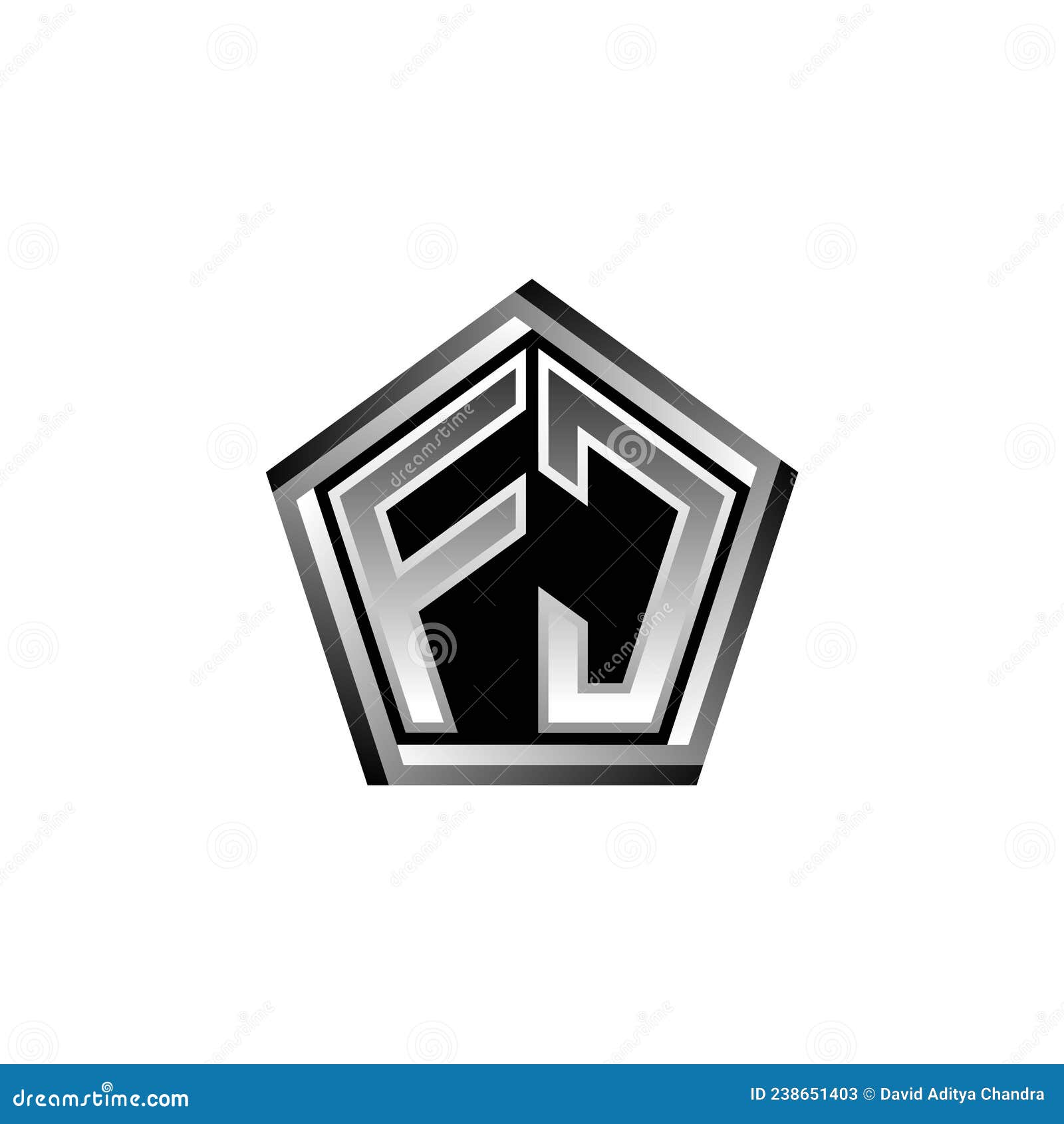 FC Logo Monogram Silver Geometric Modern Design Stock Vector ...