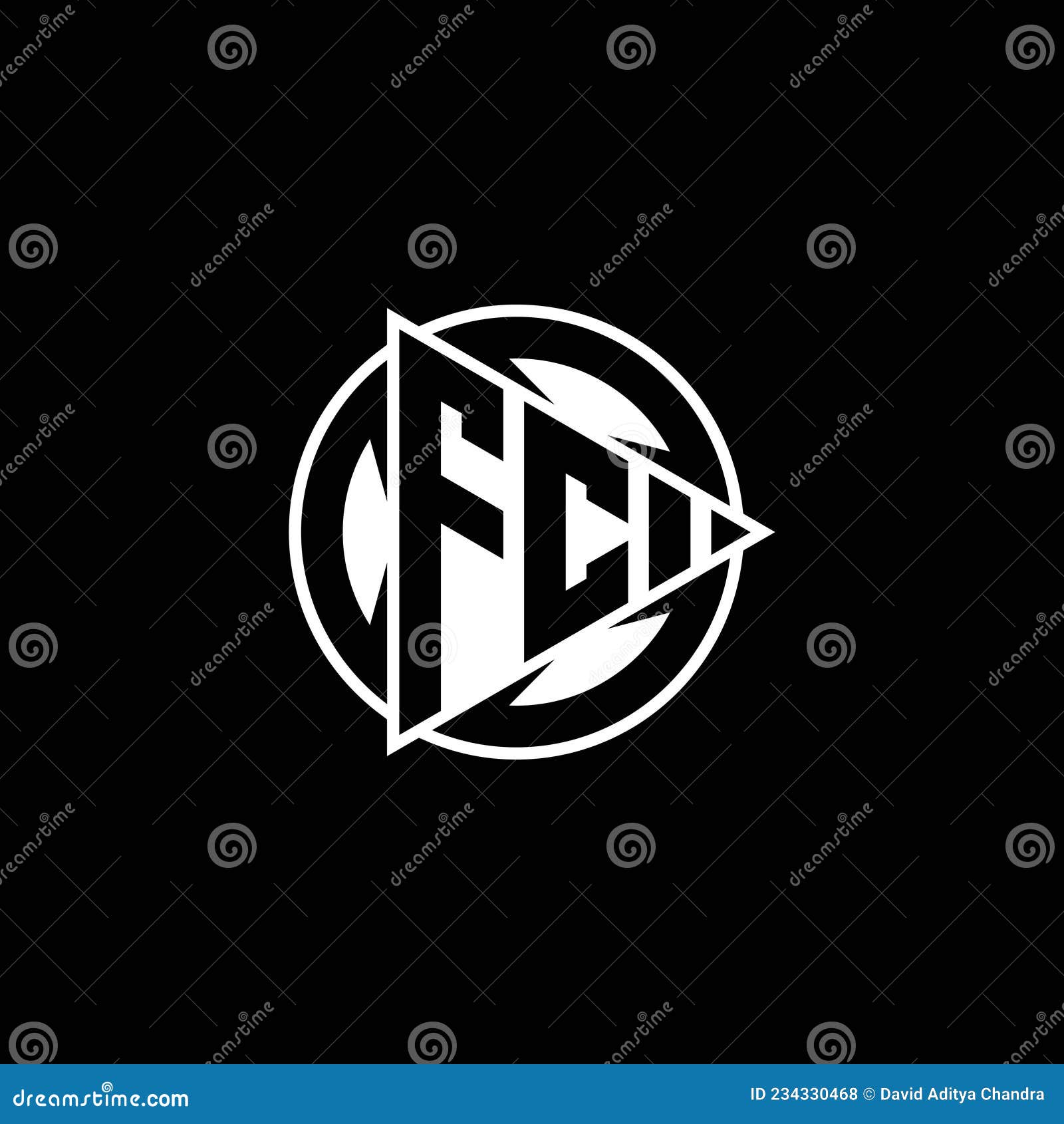 FC Logo Monogram Triangle Play Shape Circle Rounded Stock Vector ... FC Logo Monogram Triangle Play Shape Circle Rounded Stock Vector ...