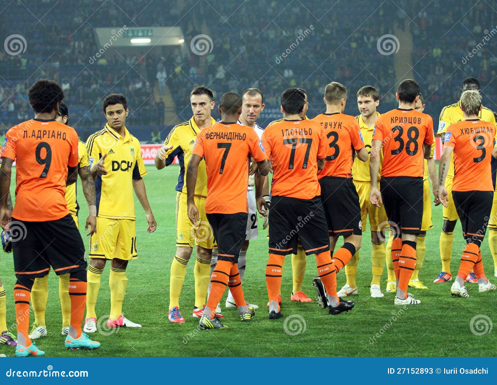 FC Shakhtar Donetsk Players Editorial Stock Photo - Image of blue, goal ...