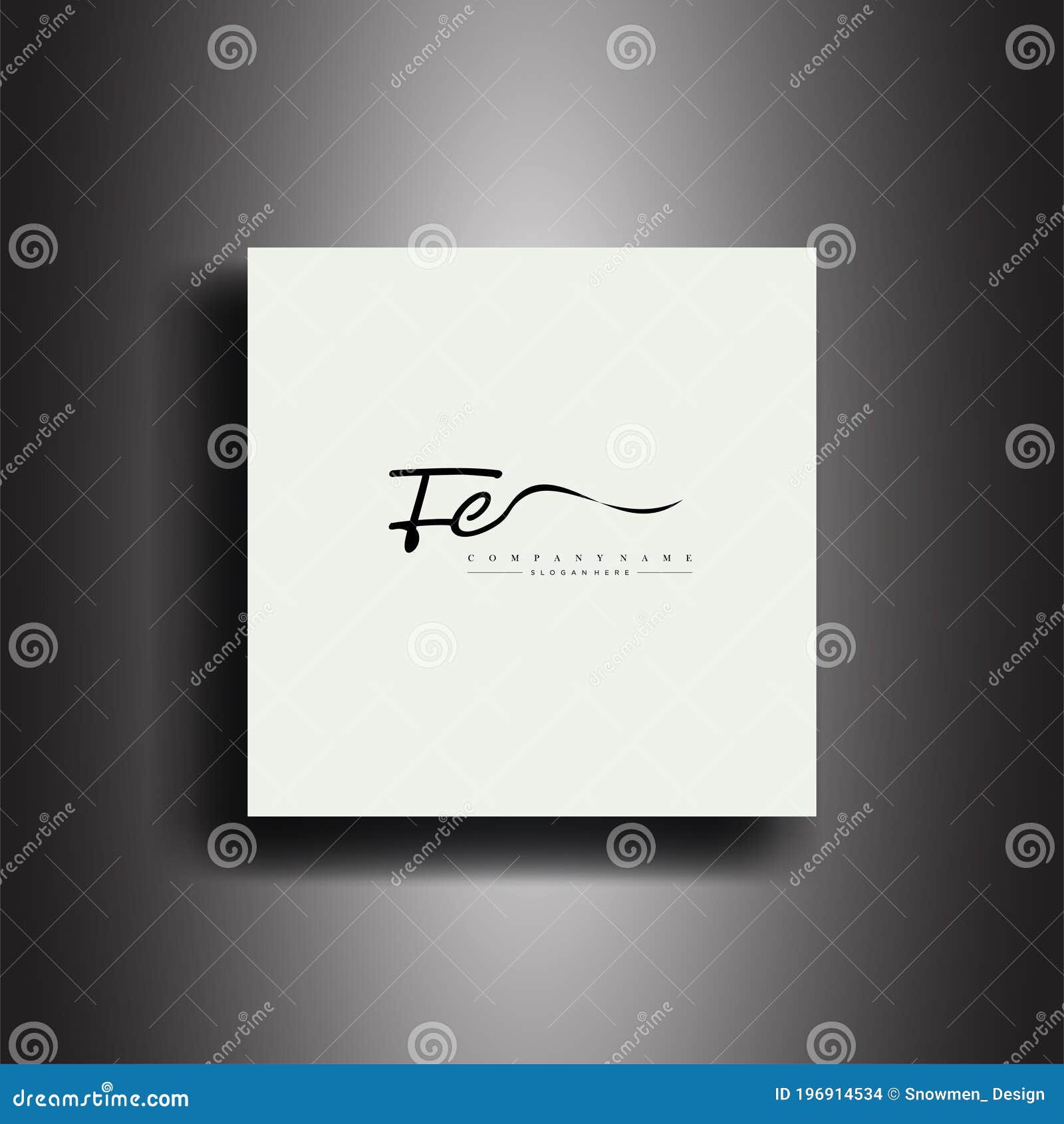 FC Signature Style Monogram.Calligraphic Lettering Icon and Handwriting ...