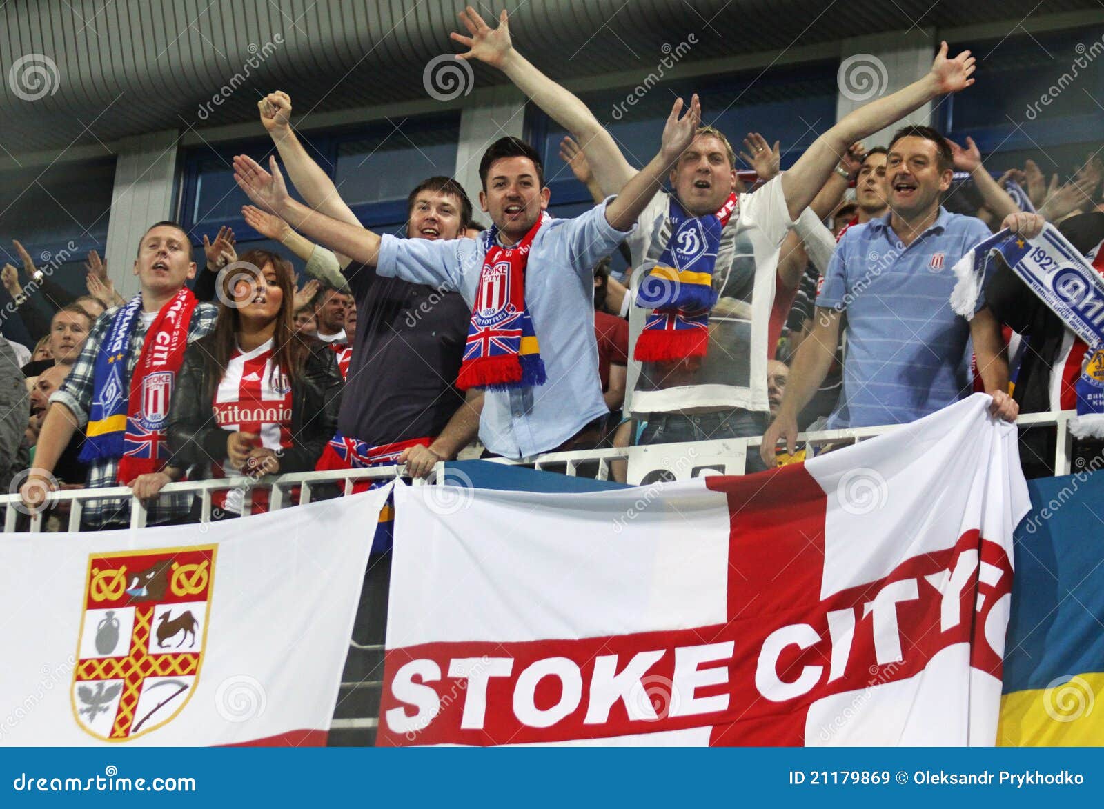 FC Stoke City Supporters Show Their Support Editorial Stock Image ...