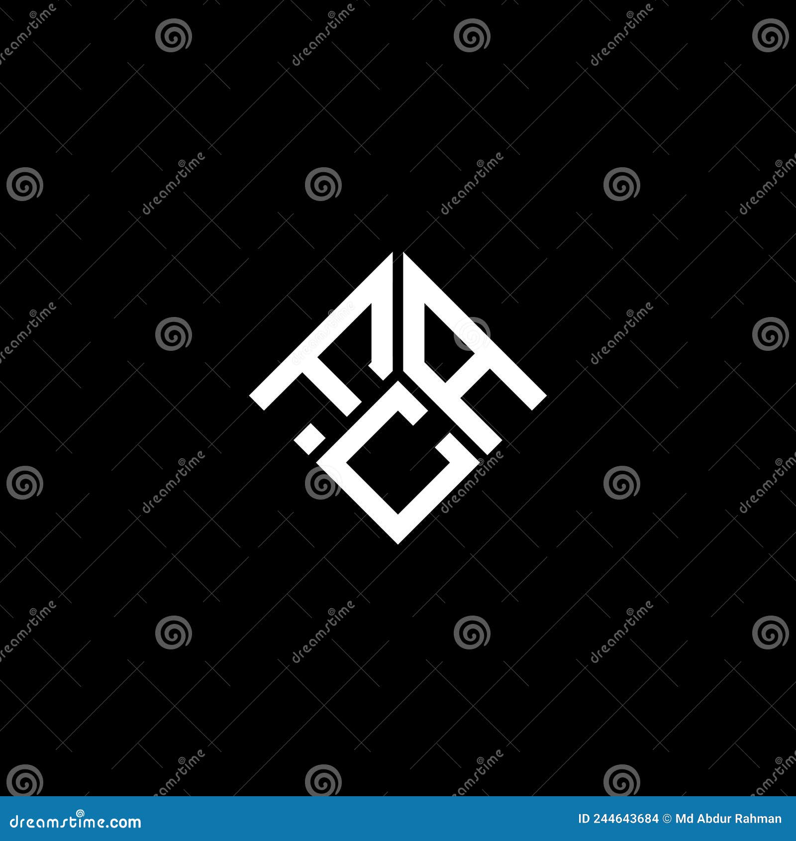 FCA Letter Logo Design On Black Background. FCA Creative Initials ...