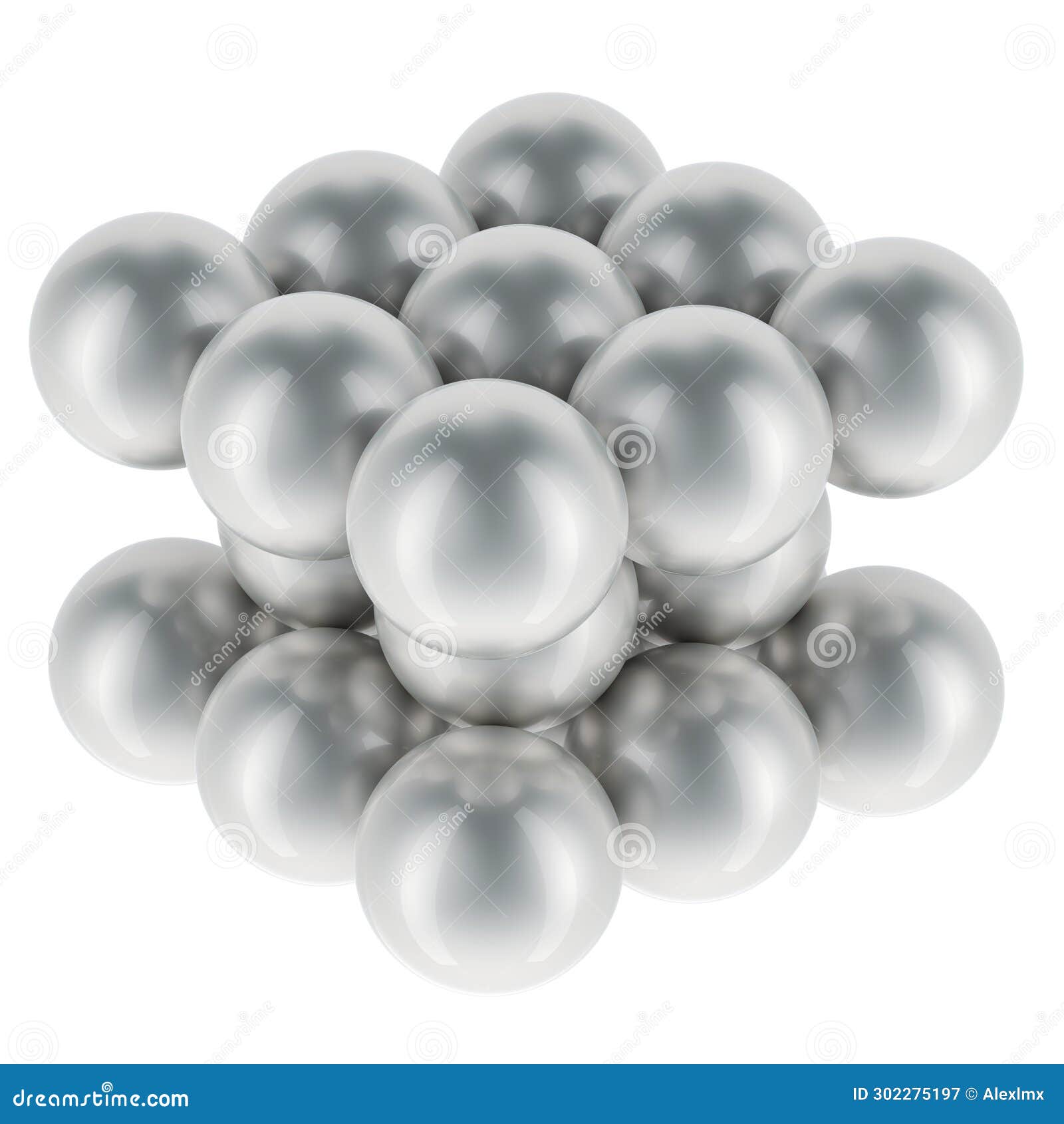 Atoms 3d Rendering, Protons Neutrons And Electrons Royalty-Free ...