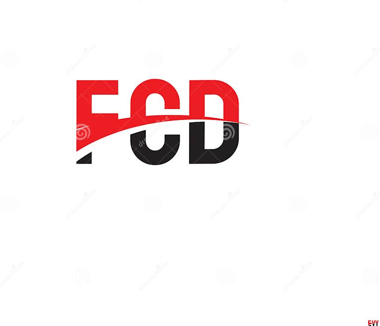 FCD Letter Initial Logo Design Vector Illustration Stock Vector ...