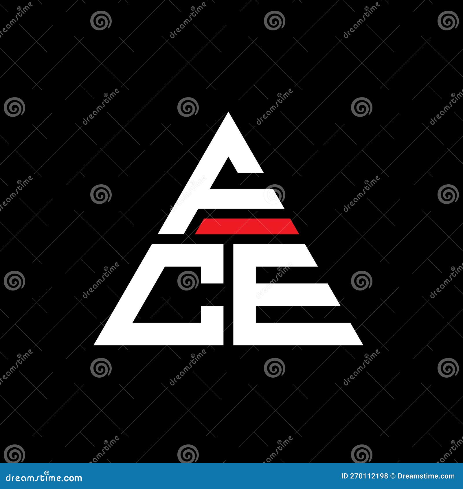 FCE Triangle Letter Logo Design With Triangle Shape. FCE Triangle Logo ...