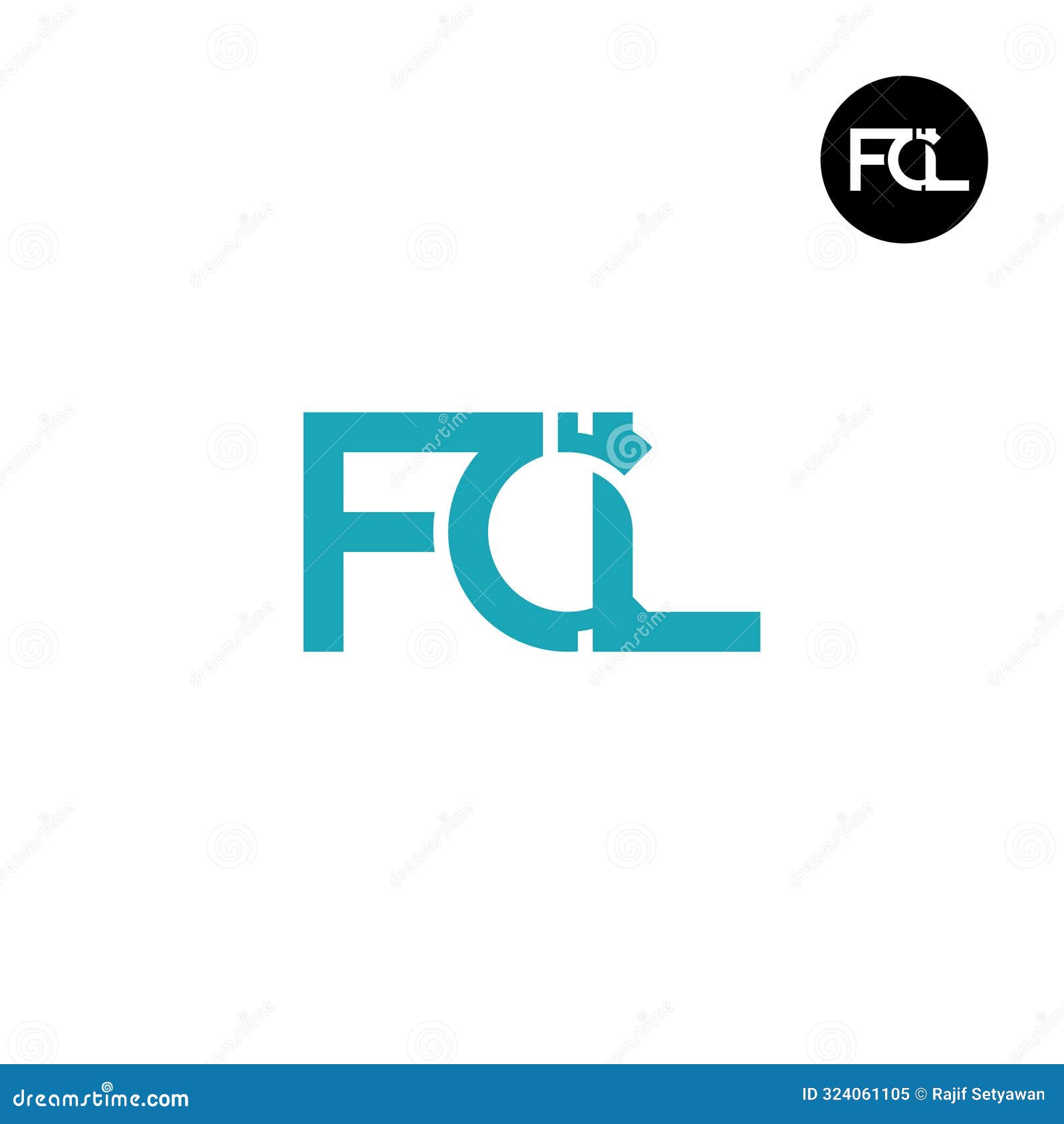 FCL Logo Letter Monogram Design Stock Vector - Illustration of minimal ...