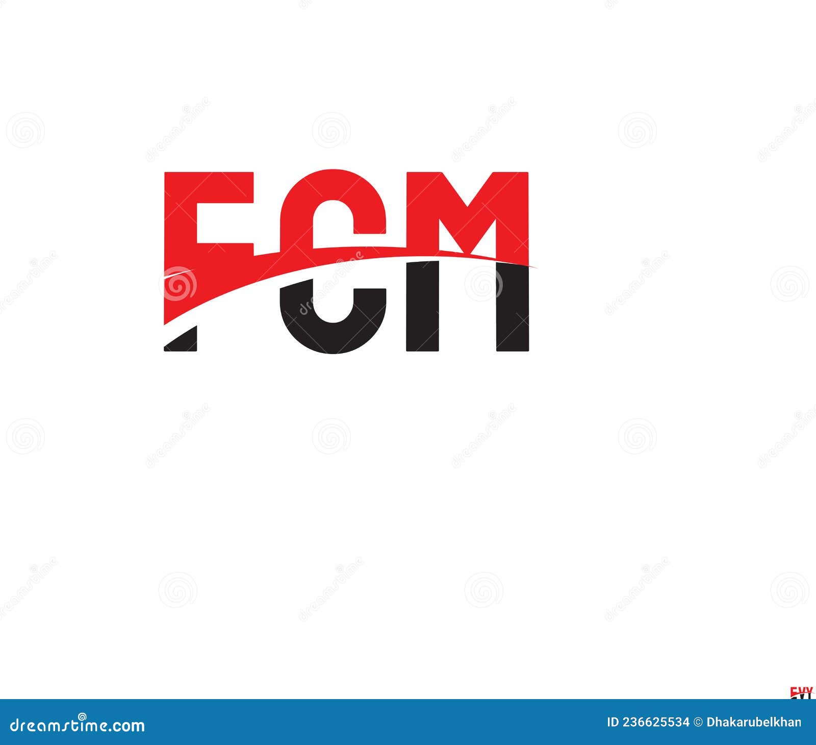 FCM Letter Initial Logo Design Vector Illustration Stock Vector ...