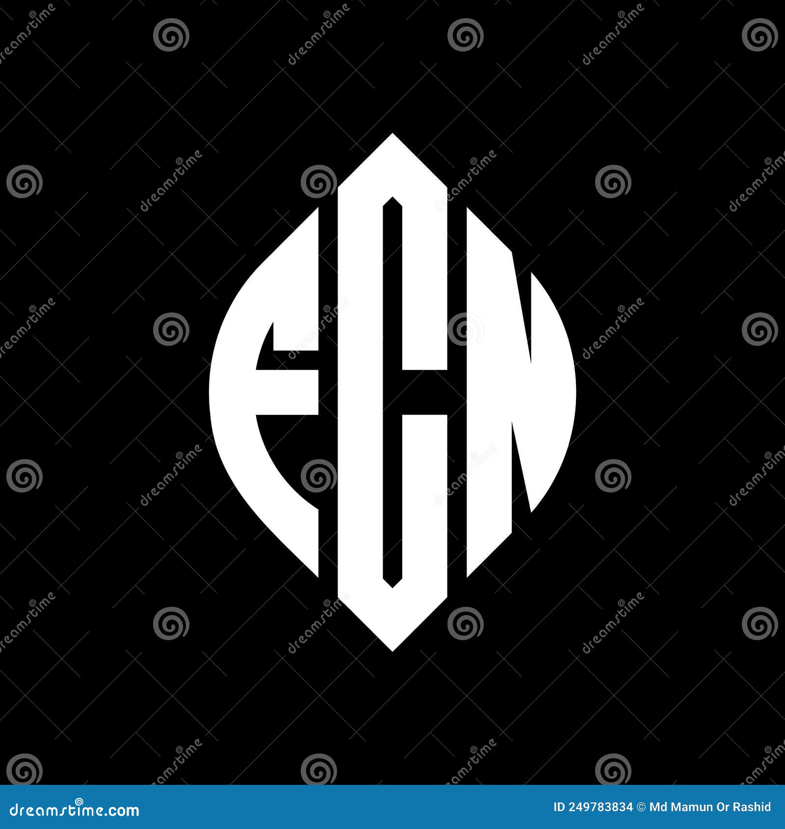 FCN Circle Letter Logo Design with Circle and Ellipse Shape. FCN ...