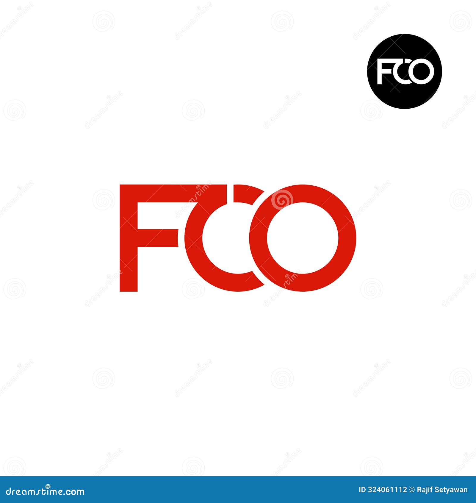 FCO Logo Letter Monogram Design Stock Vector - Illustration of ...