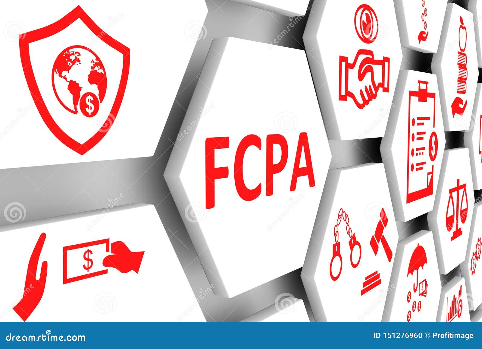 FCPA Concept Cell Background Stock Illustration | CartoonDealer.com ...