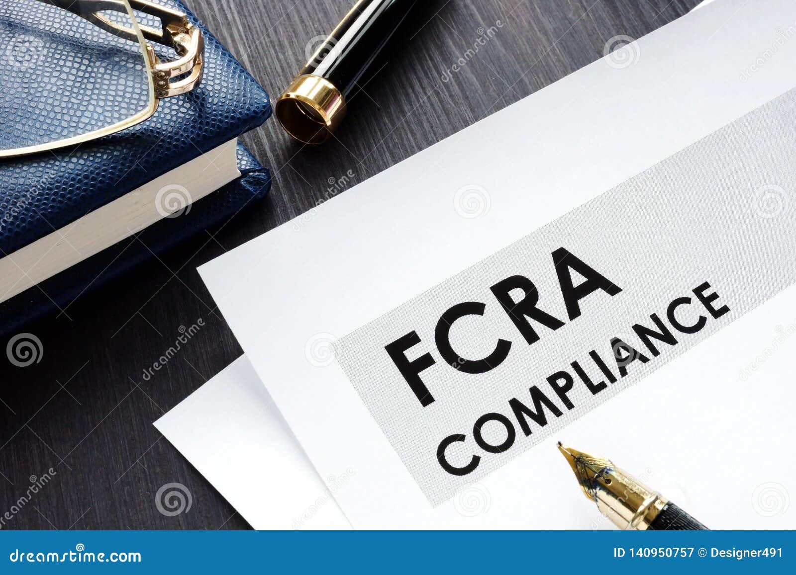 FCRA Compliance Form on a Desk Stock Image - Image of market, fair ...