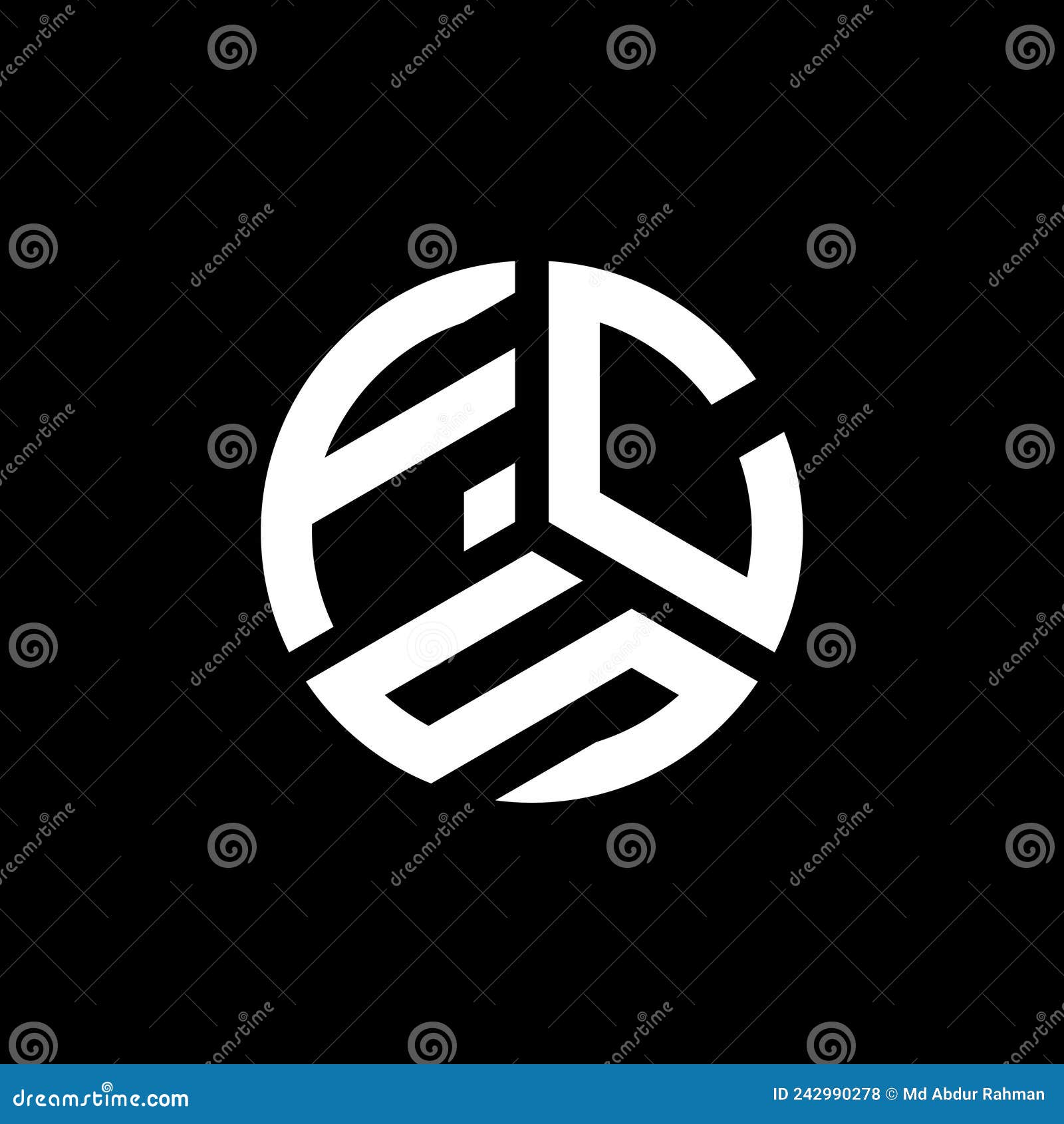 FCS Letter Logo Design On White Background. FCS Creative Initials ...