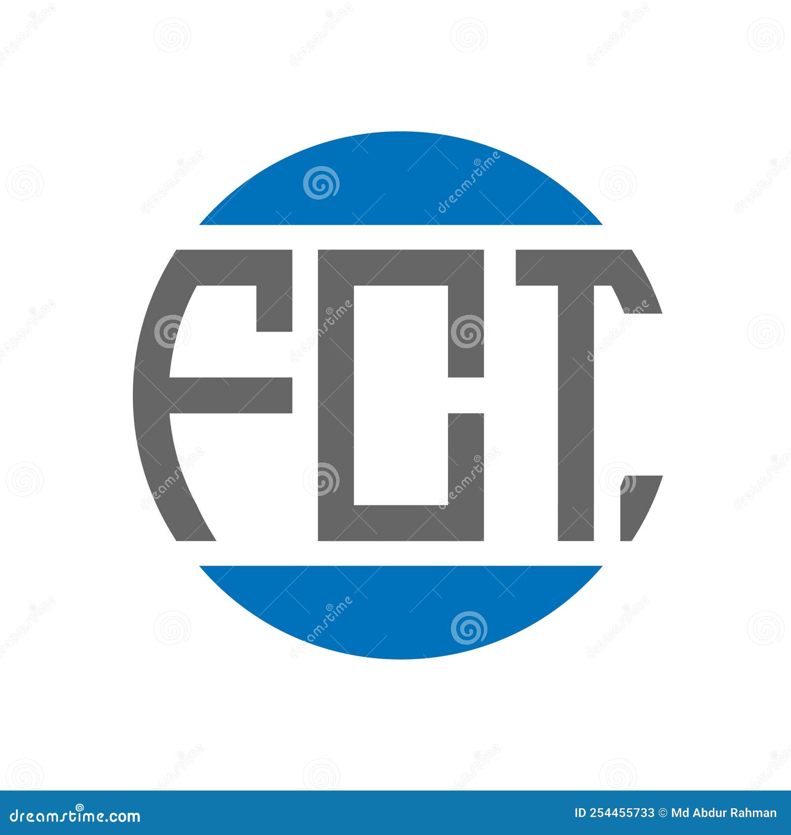 FCT Letter Logo Design on White Background. FCT Creative Initials ...