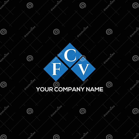 FCV Letter Logo Design on BLACK Background. FCV Creative Initials ...