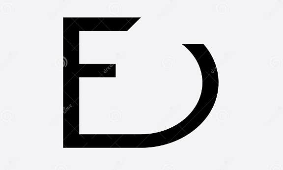 FD Symbol Vector Logo Design Stock Vector - Illustration of calligraphy ...