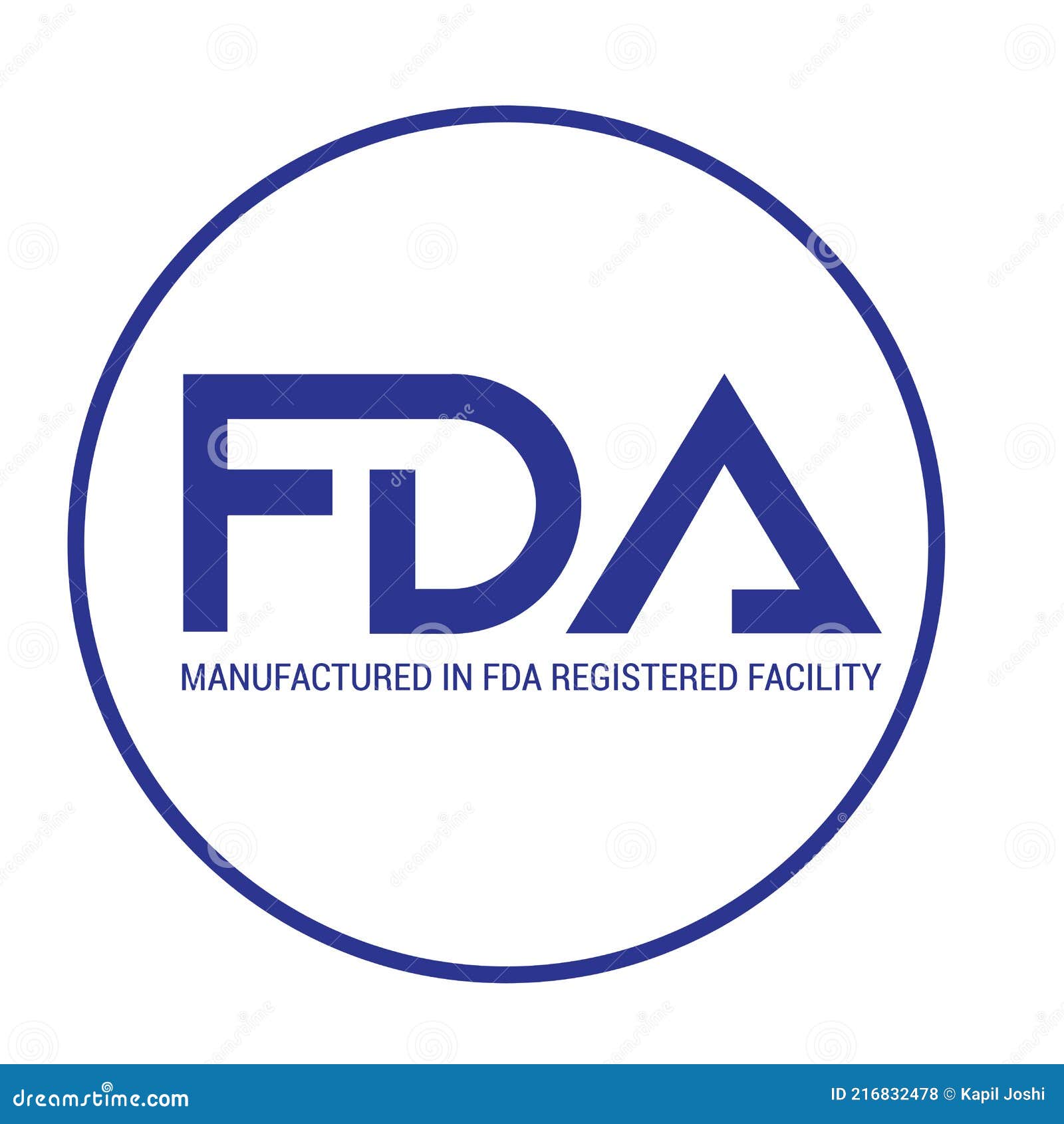 FDA Approved Logo for Healthcare and Medical Industries Editorial Stock ...
