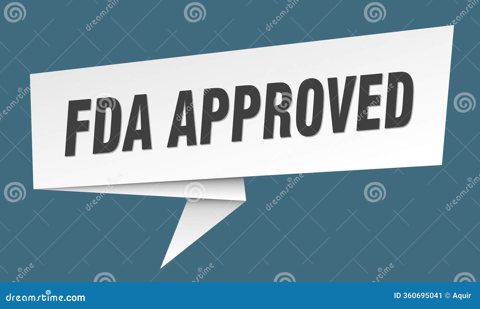 Fda Approved Banner. Fda Approved Speech Bubble, Label, Sticker, Sign ...