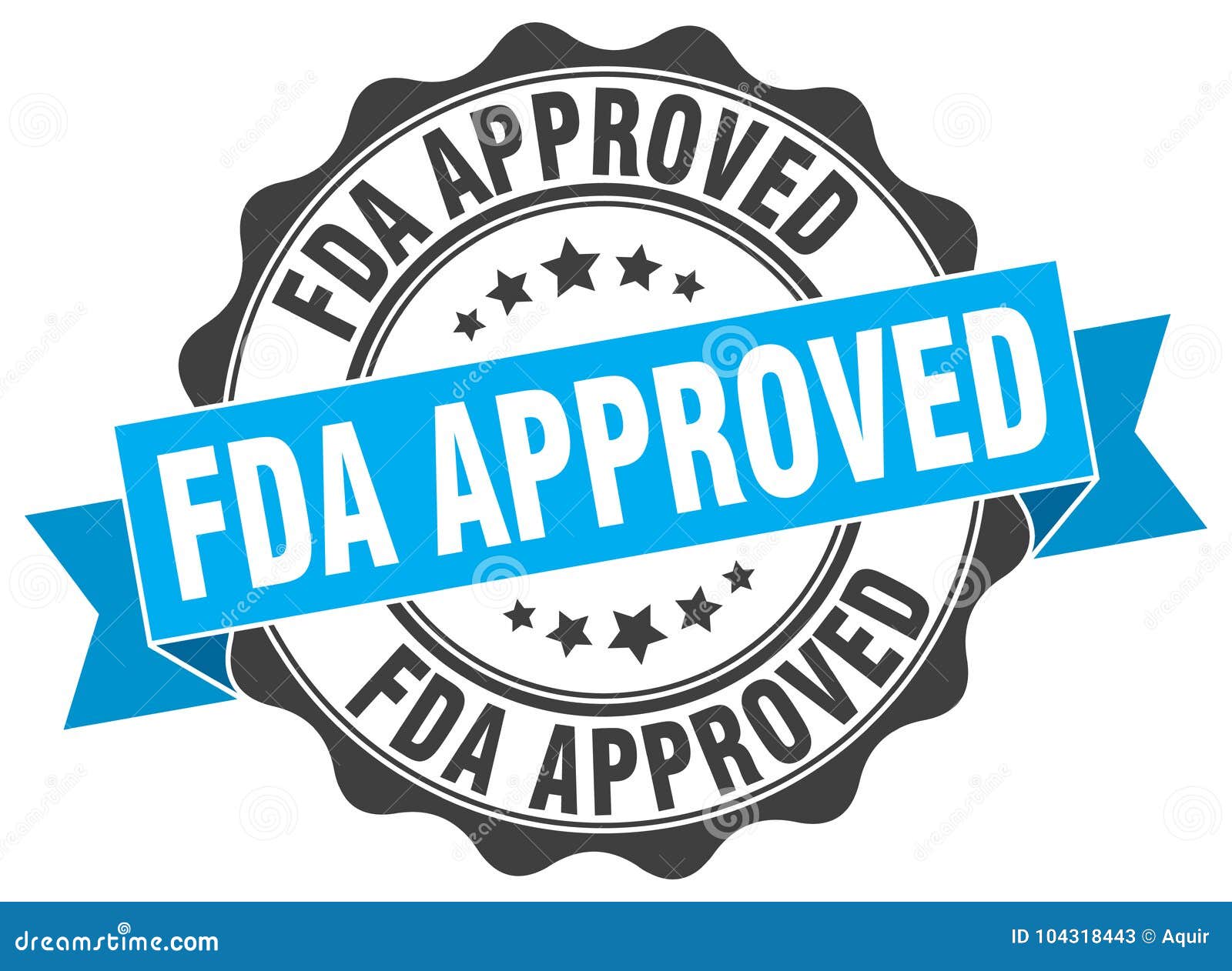 Fda Approved Stamp Cartoon Vector | CartoonDealer.com #104318443