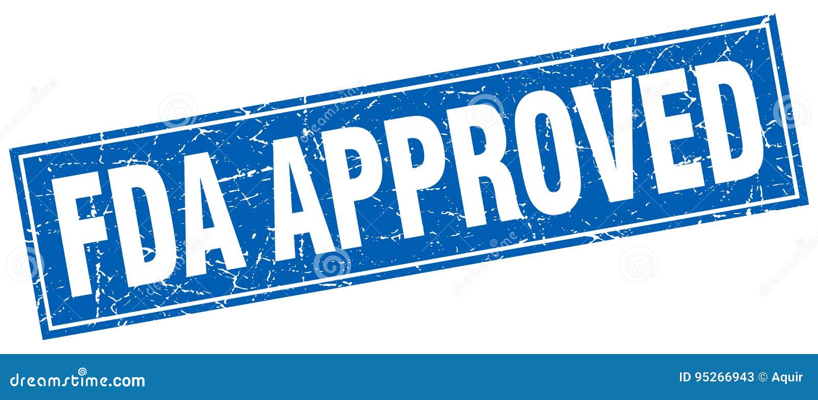 FDA Approved In Blue Color Cartoon Vector | CartoonDealer.com #202768559