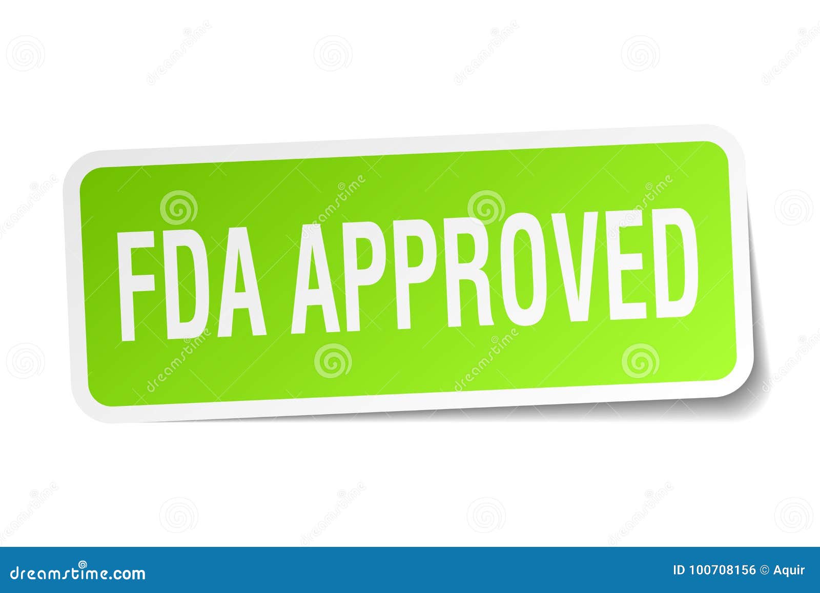 Fda approved sticker stock vector. Illustration of sticker - 100708156