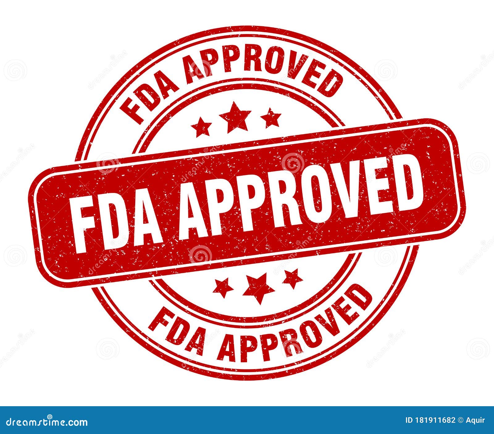 Fda Approved Stamp. Fda Approved Round Grunge Sign Stock Vector ...