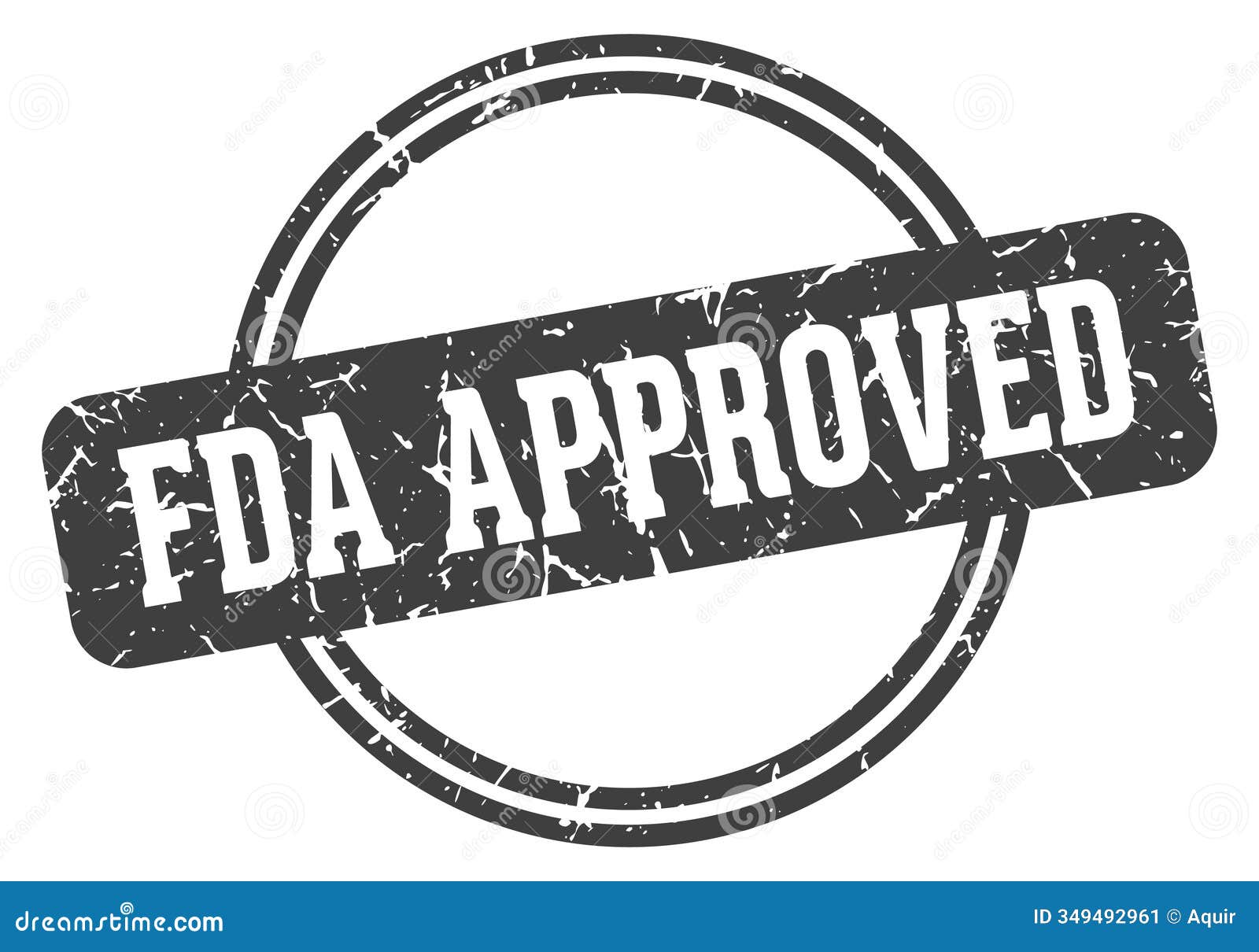 Fda approved stamp stock vector. Illustration of isolated - 349492961